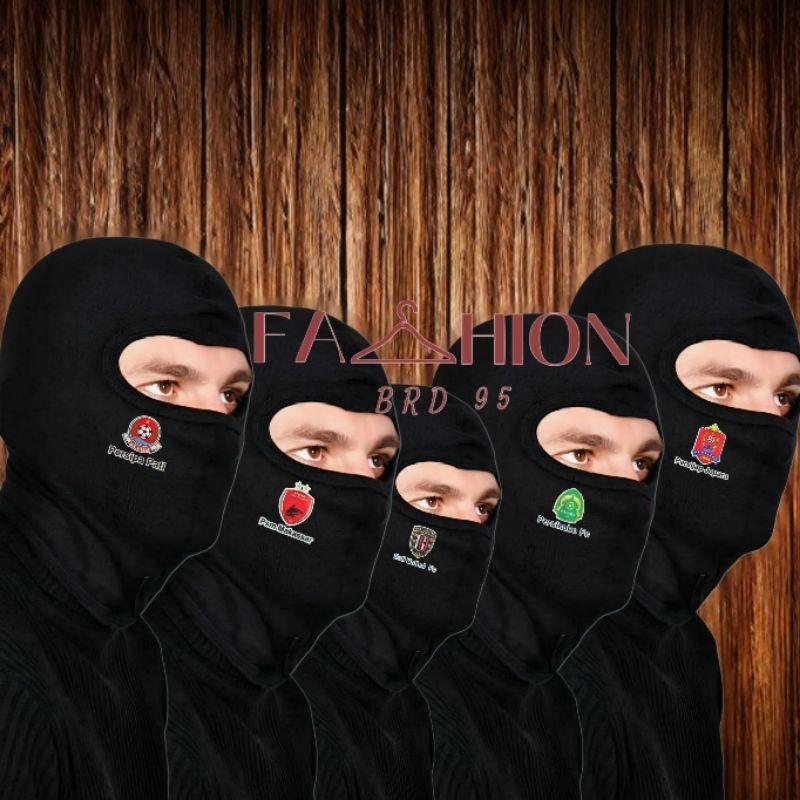 Balaclava ninja mask with Indonesian football logo||Versatile logo ...