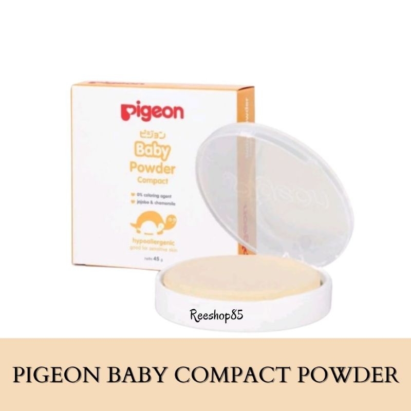 Pigeon Baby Compact Powder Hypoallergenic 45g Baby Pressed Powder ...