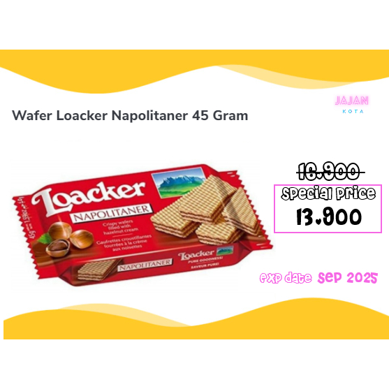 Wafer Loacker Napolitaner 45 Grams | Shopee Singapore