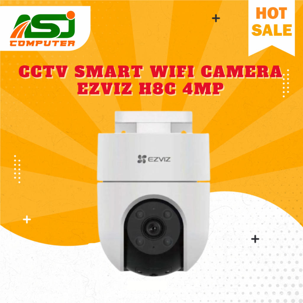 Ezviz H8c 4MP 2K+ Outdoor CCTV Pan & Tilt Wifi IP Camera Auto Tracking ...