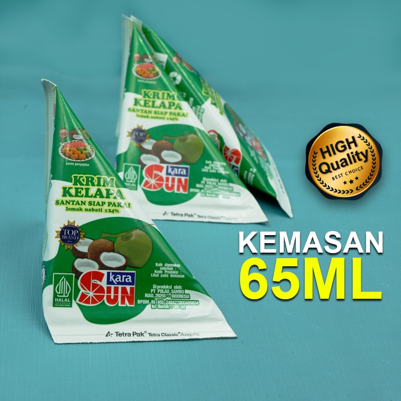 Sun Kara Original Liquid Coconut Milk Sasa Packaging 65ml Natural ...