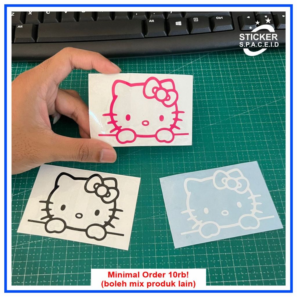 HELLO KITTY CUTTING STICKER | Shopee Singapore