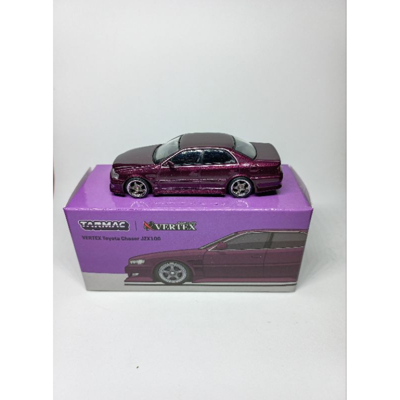 Tarmac Works 1/64 Vertex Toyota Chaser JZX100 Purple Metallic | Shopee ...