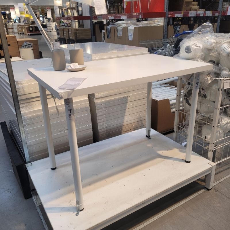 Adils LINNMON Ikea Work Desk Ikea Computer Desk Dining Table | Shopee ...