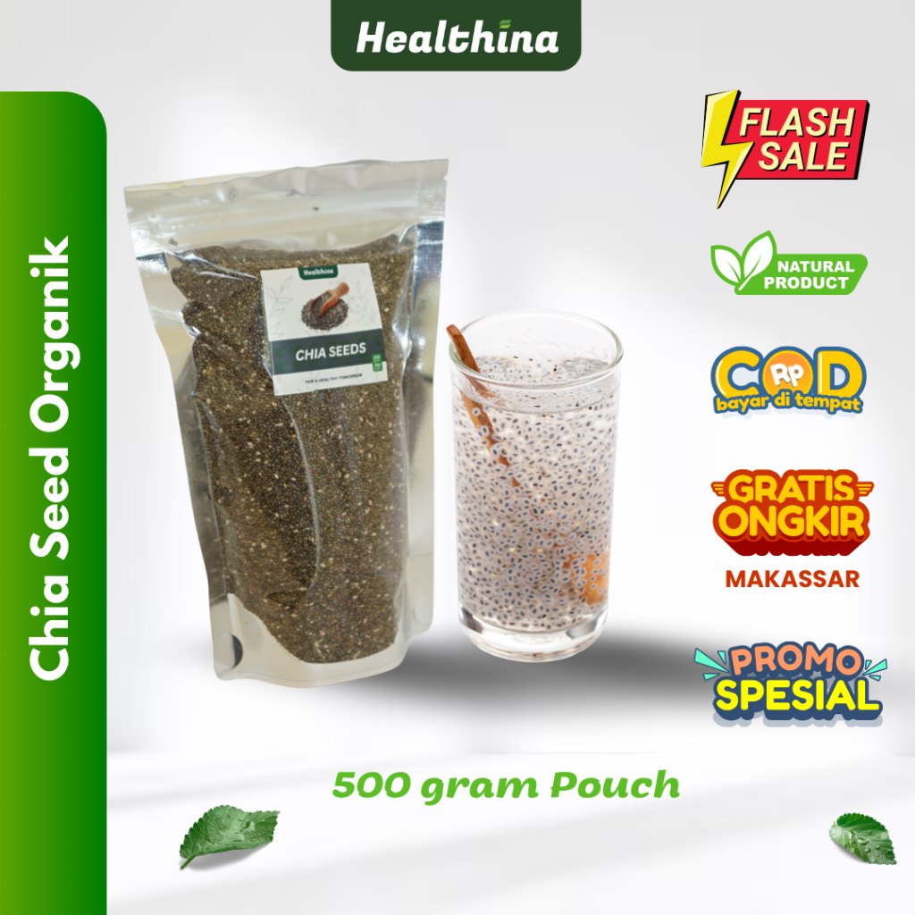 Chia Seed 500 grams Organic Grade Premium Diet Pouch - Original ...