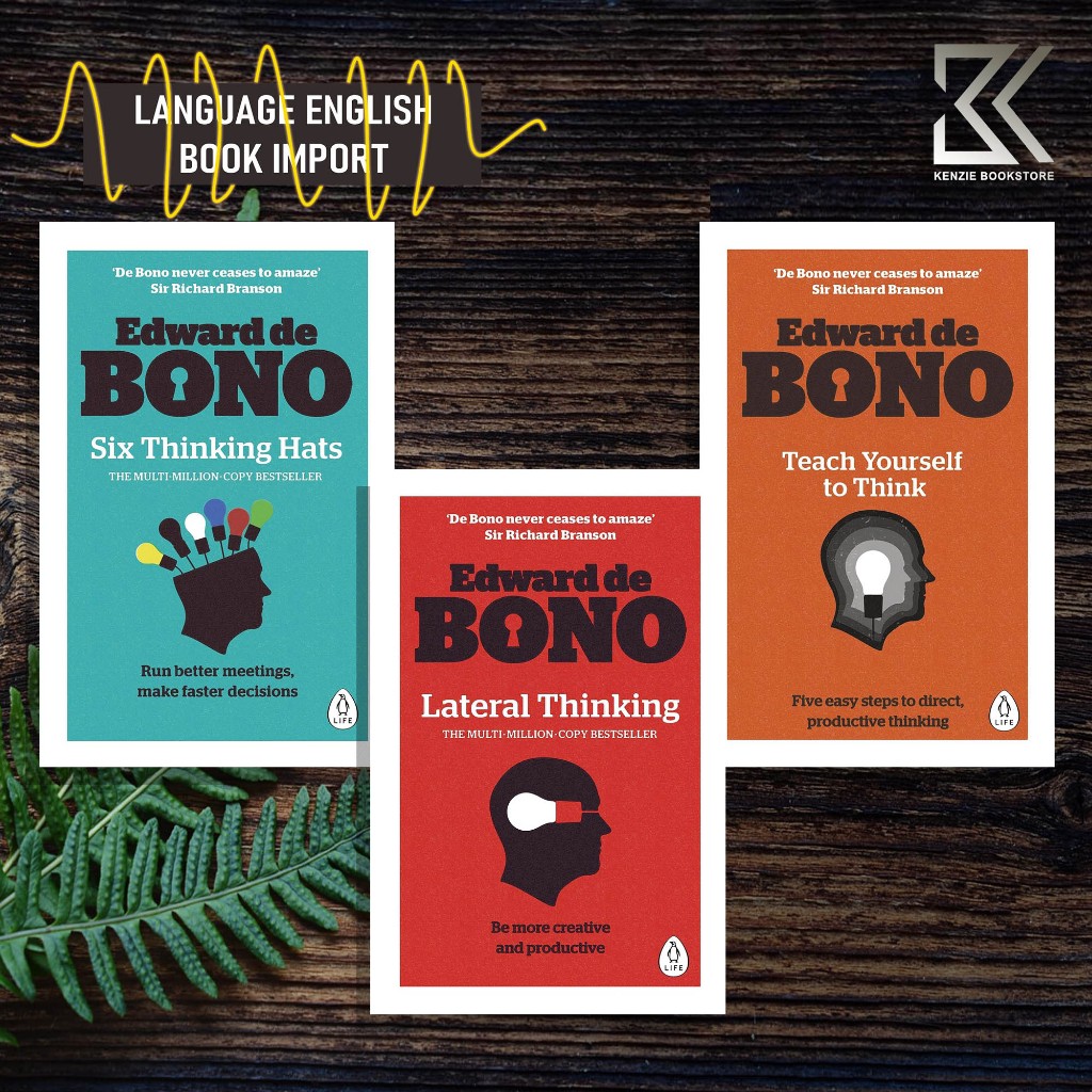 Edward de Bono Collection 3 Books Set (Six Thinking Hats, Lateral ...