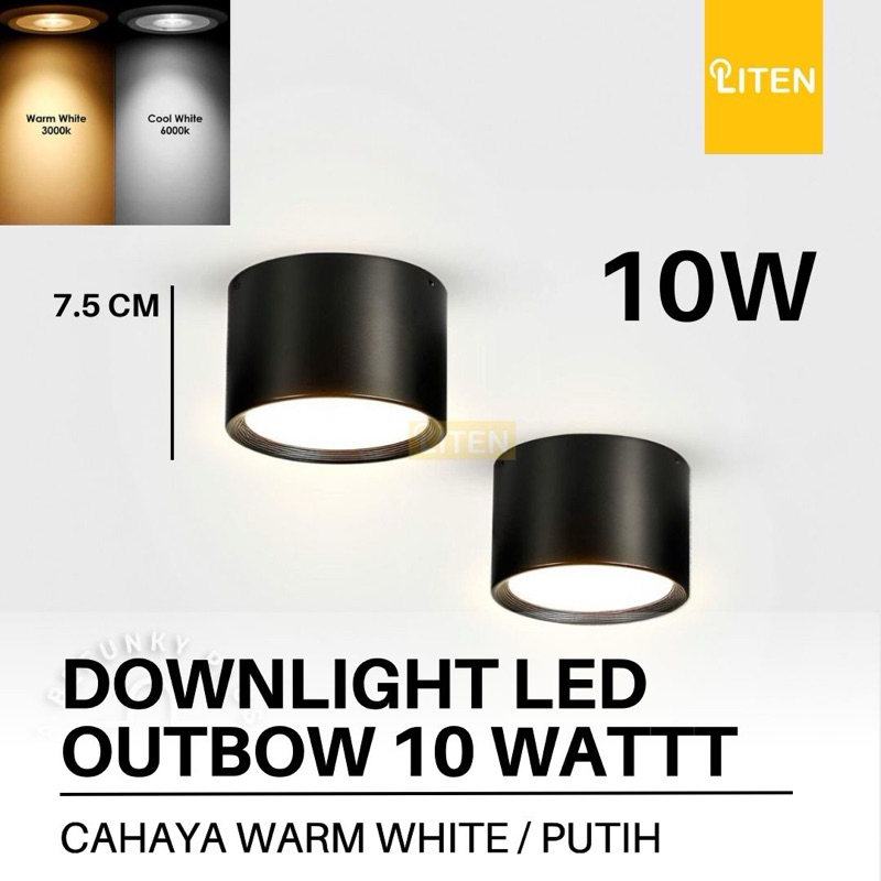 10 watt Round Outbow LED Downlight 10w 4 Inch Thick / Round Out bow ...