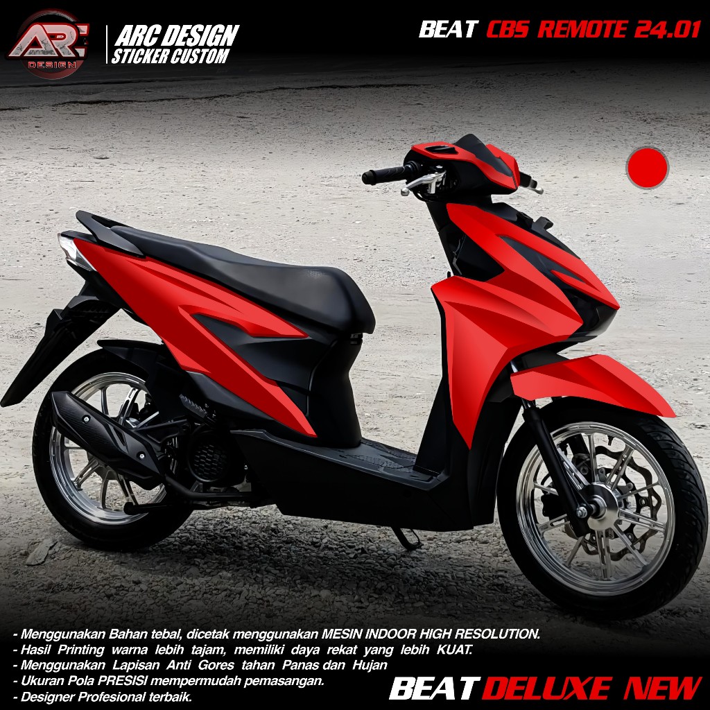 Newest Decal Sticker Honda Beat CBS STREET Smart Key Remote Full body ...