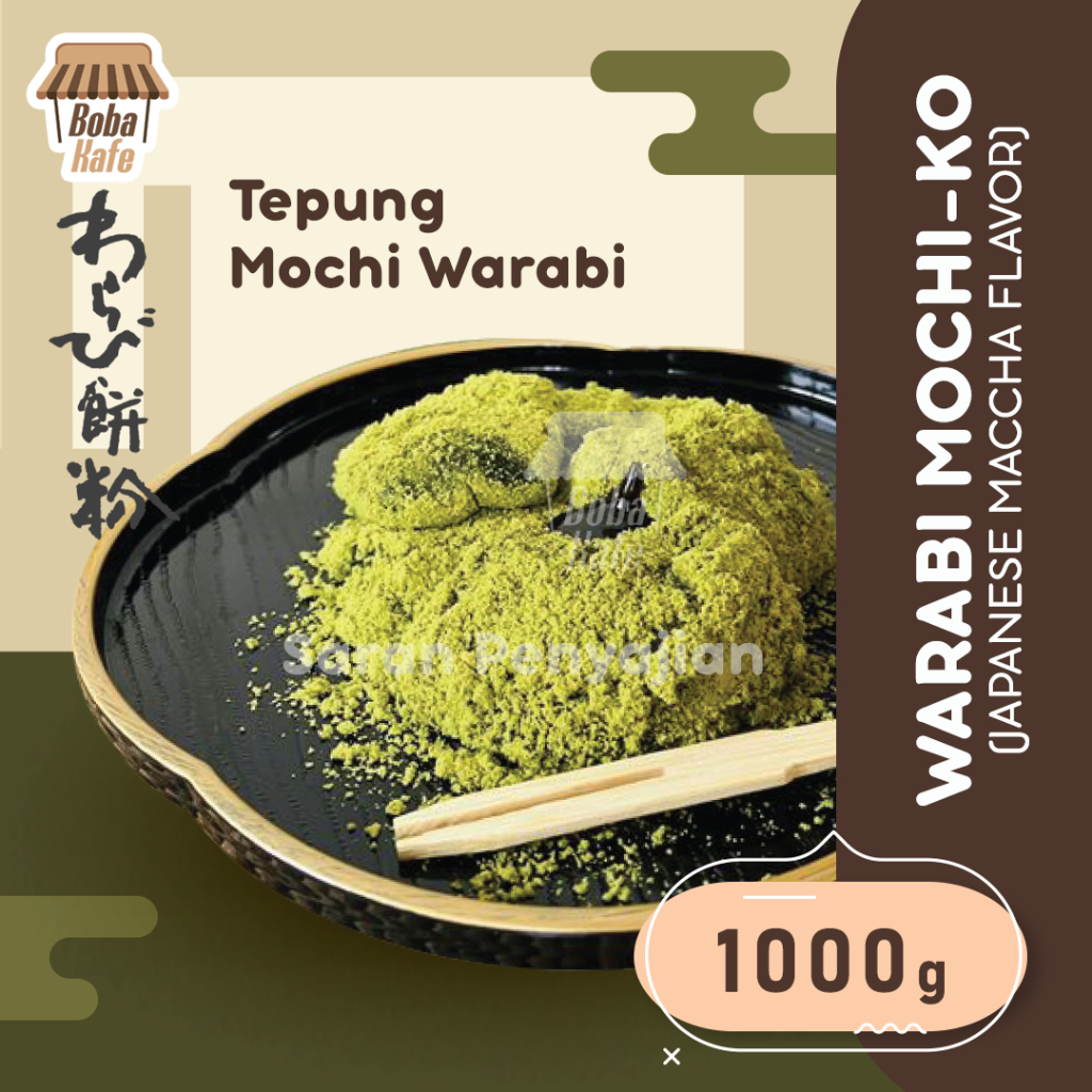 Warabi MOCHI-KO Maccha 1,000gr Authentic Japanese / Original MOCHI ...