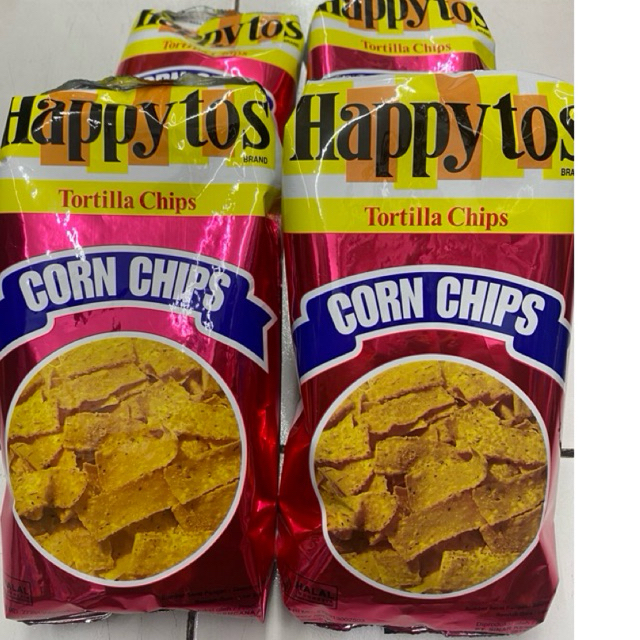 MERAH Happy Tos Big Red Tortilla Chips/ Happy Tos Original x2 | Shopee ...