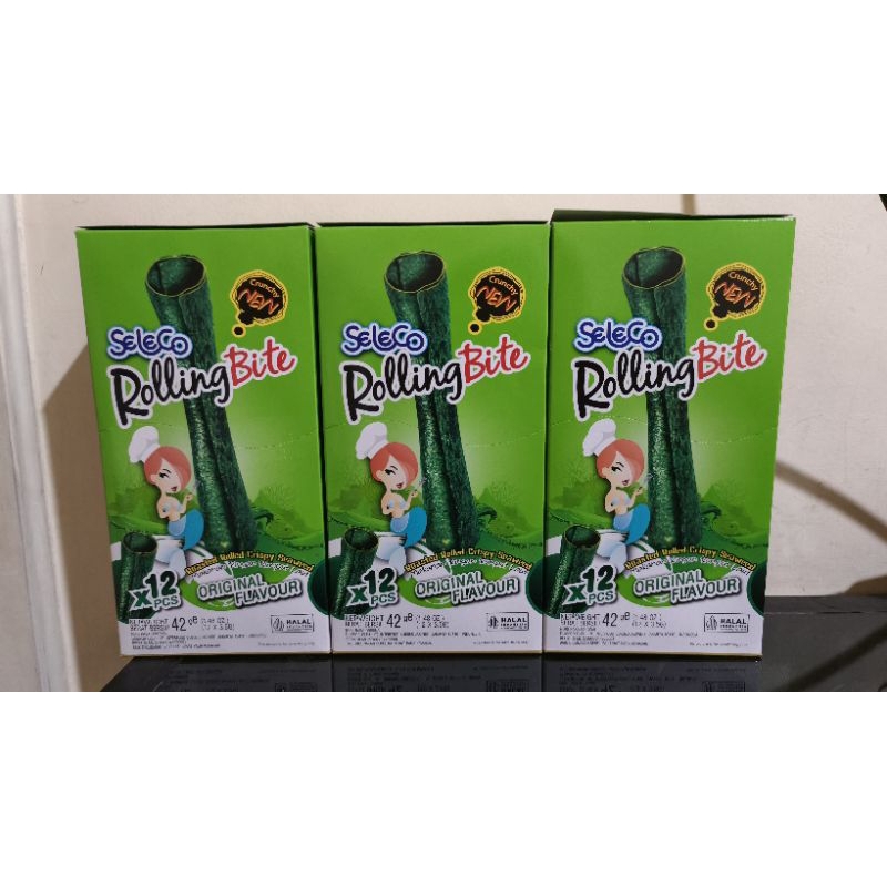 Halal THAILAND SELFIE ROLLING BITE SEAWEED ORIGINAL SEAWEED SPICY 42GR ...