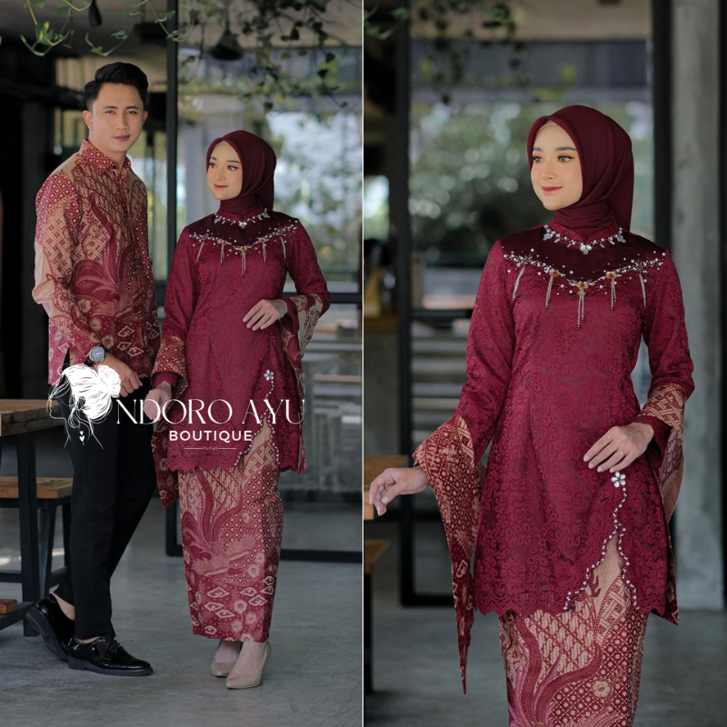 Kinara Batik Modern Kebaya Couple Set Graduation Kebaya Engagement ...