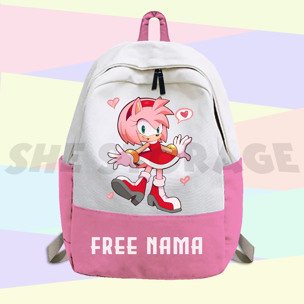 (FREE NAME) CHILDREN'S BACKPACK BAG CHILDREN'S SCHOOL BAG CHARACTER AMY ...