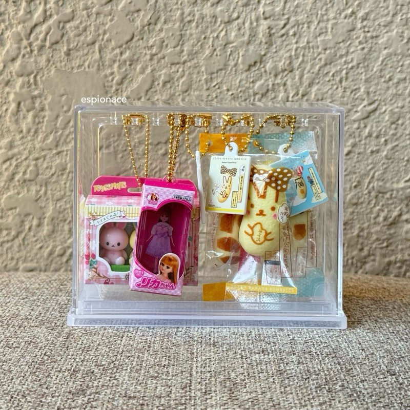 GANTUNGAN Acrylic Case for Gacha & Trinkets Keychains (Keychain ...