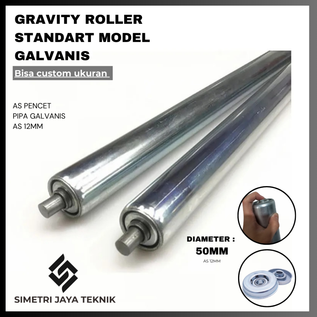 Gravity Roller - Roll Gravity Conveyor 2 inch (50mm) | Shopee Singapore