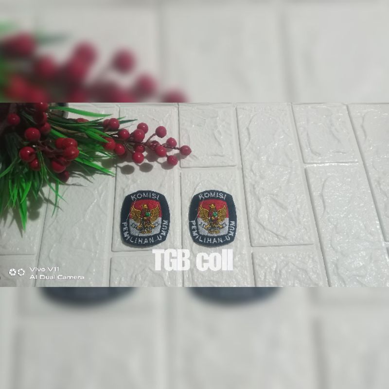 KPU Embroidered bedge embroidered GENERAL ELECTION COMMISSION KPU Logo ...
