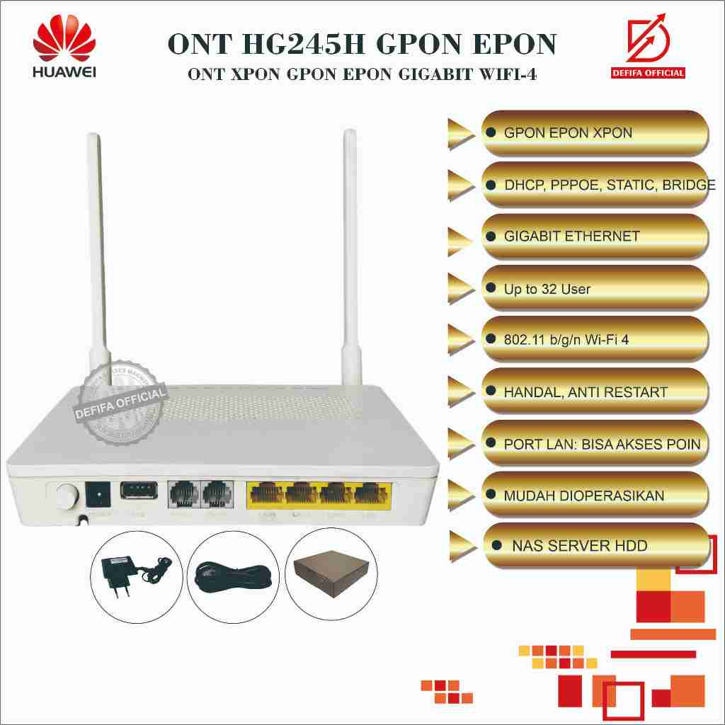 Huawei HG8245H ONT GPON EPON OLT Wifi Router Modem Change | Shopee ...