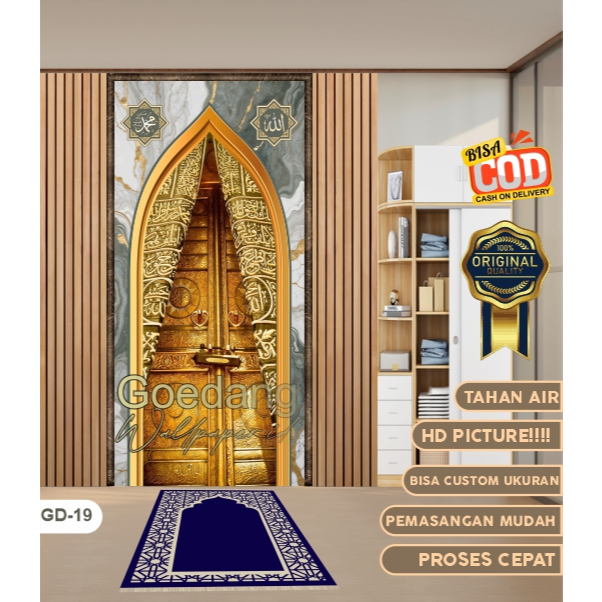 MIHRAB STICKER!!! Home prayer room mihrab decoration stickers wallpaper ...