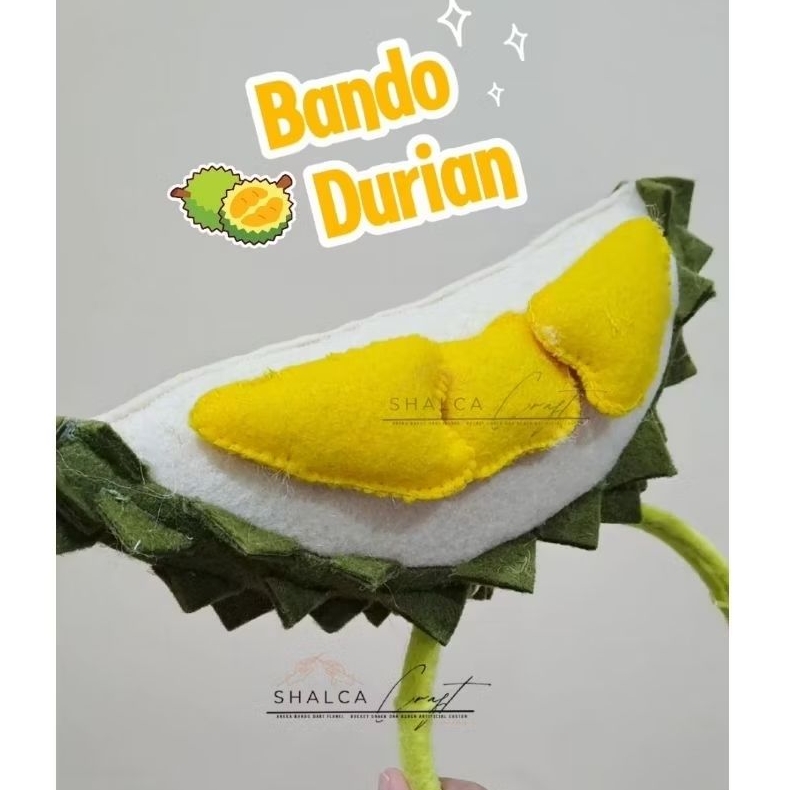 Durian fruit headbands for kindergarten costumes made from flannel ...