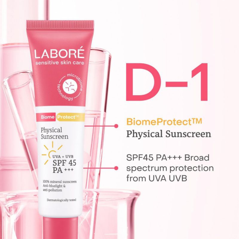 Labore Physical Sunscreen SPF 50 PA+++ Biome Protect | Shopee Singapore