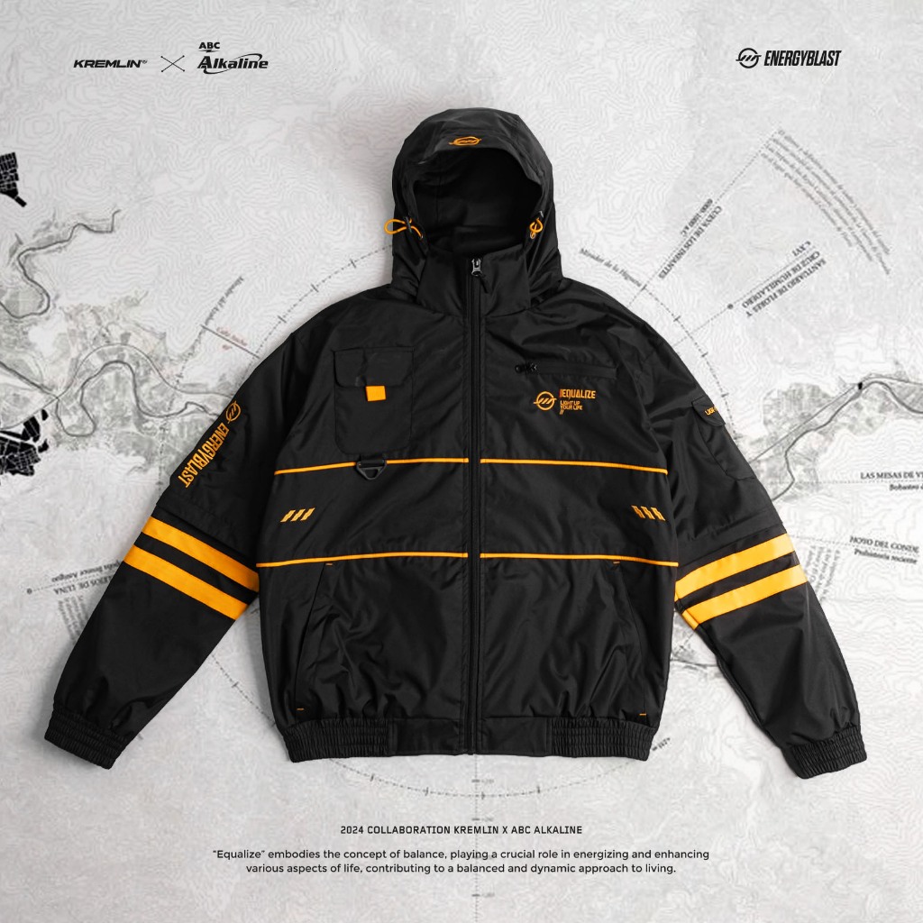 Kremlin X ABC ALKALINE Modular Jacket Windbreaker Water resist ...
