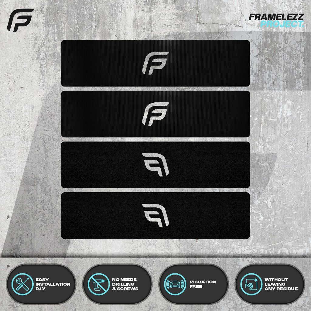 Clean Look Car Number Plate Holder / Frameless Car Plate Holder ...