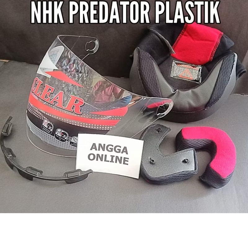 PREMIUM NHK Predator Helmet Foam Plastic + NHK Predator Helmet Glass ...