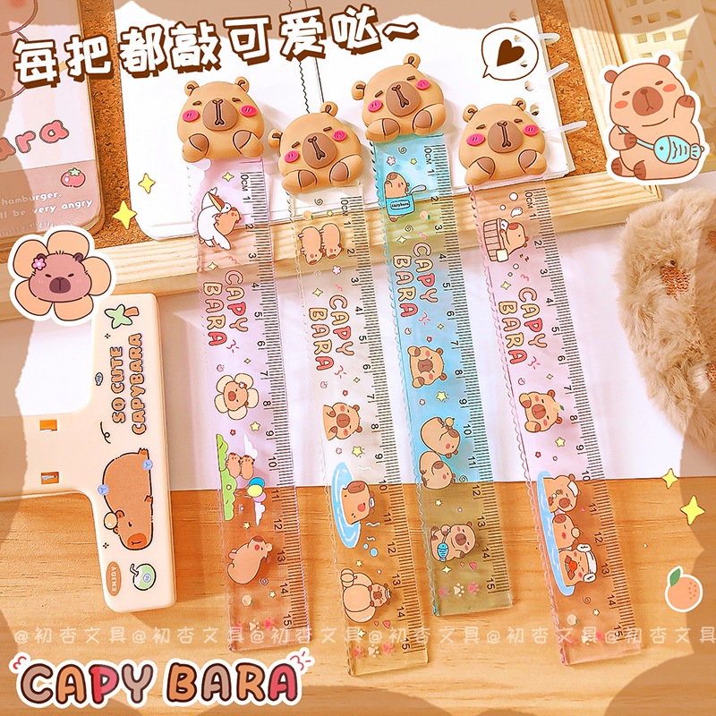 Cartoon Ruler 15 cm Labubu / Capybara / Sanrio Accessories Fancy Atk ...