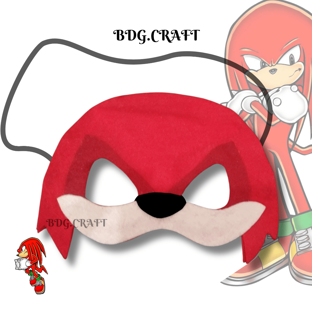 MERAH Red Sonic the hedgehog Knuckles the Echidna Sonic Cosplay flannel ...