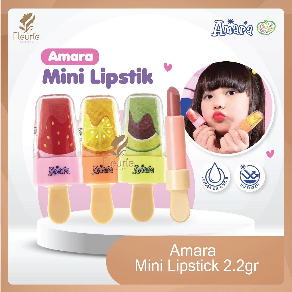 Amara Mini Lipstick 2.2gr - Amara Lipstick for Children Lip Color ...