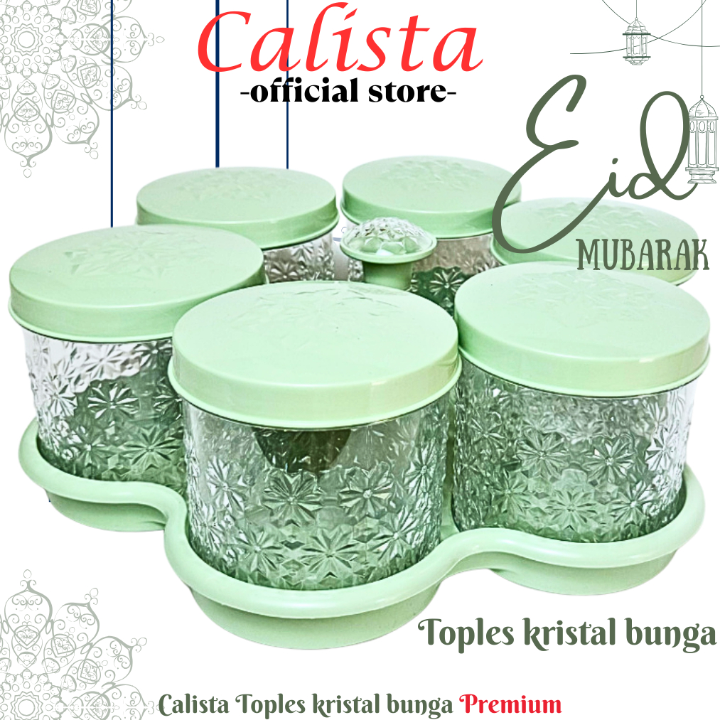 [ CALISTA ] CLEAR PLASTIC FLOWER JARS SET AESTHETIC JARS FOR EID DRY ...