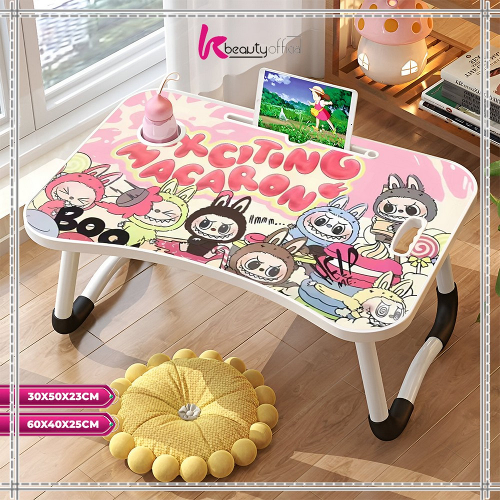 KB-C1209 Labubu Character Folding Laptop Table Portable Multipurpose ...