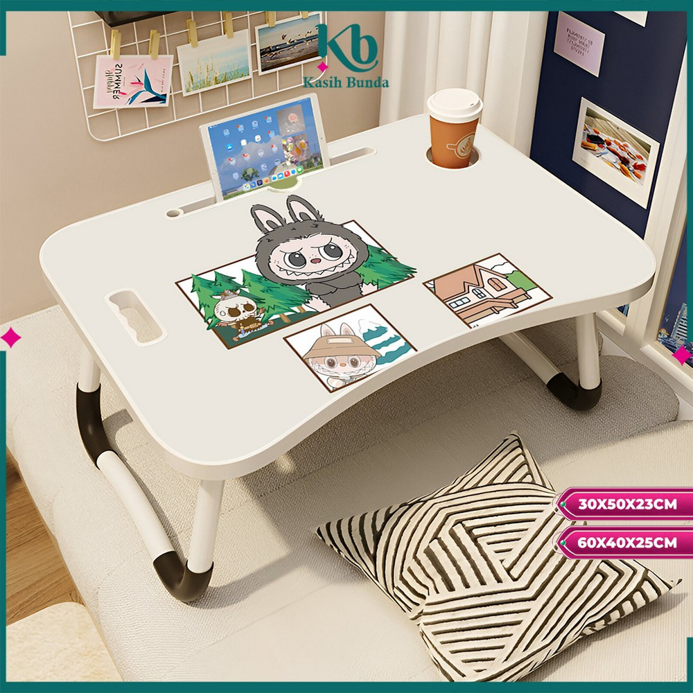 Multifunctional Portable Labubu Motif Folding Laptop Table / Foldable ...