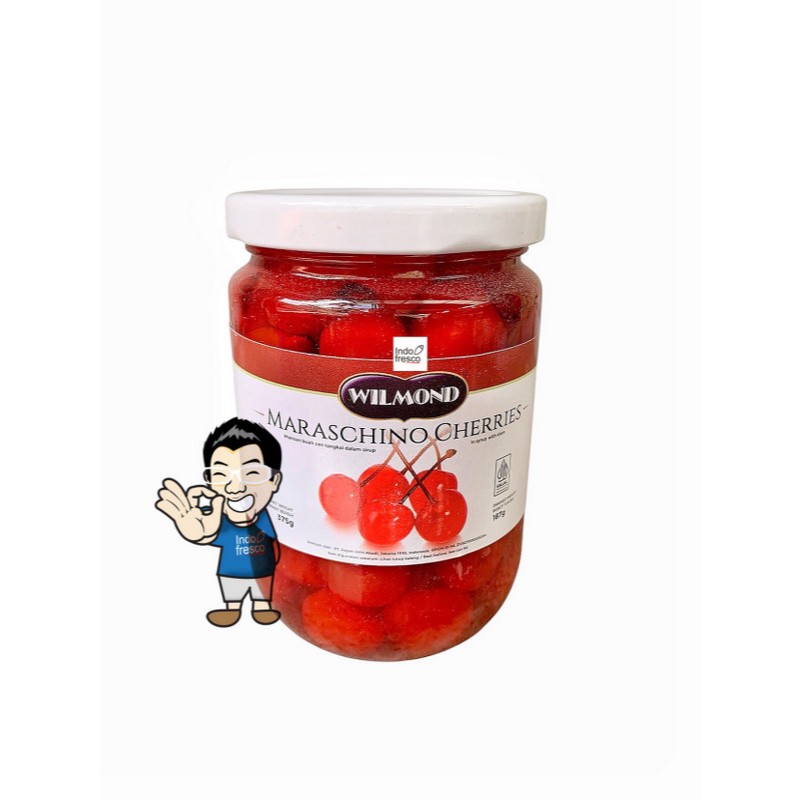 Wilmond Maraschino Cherries In Syrup With Stem- Cherry Cherry Stem 375 ...