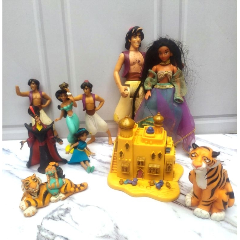 Princess Aladdin Figure Set - Tiana - Ariel - Belle Beauty and The ...