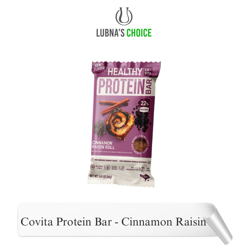 Covita Protein Bar - Cinnamon Raisin Roll | Shopee Singapore