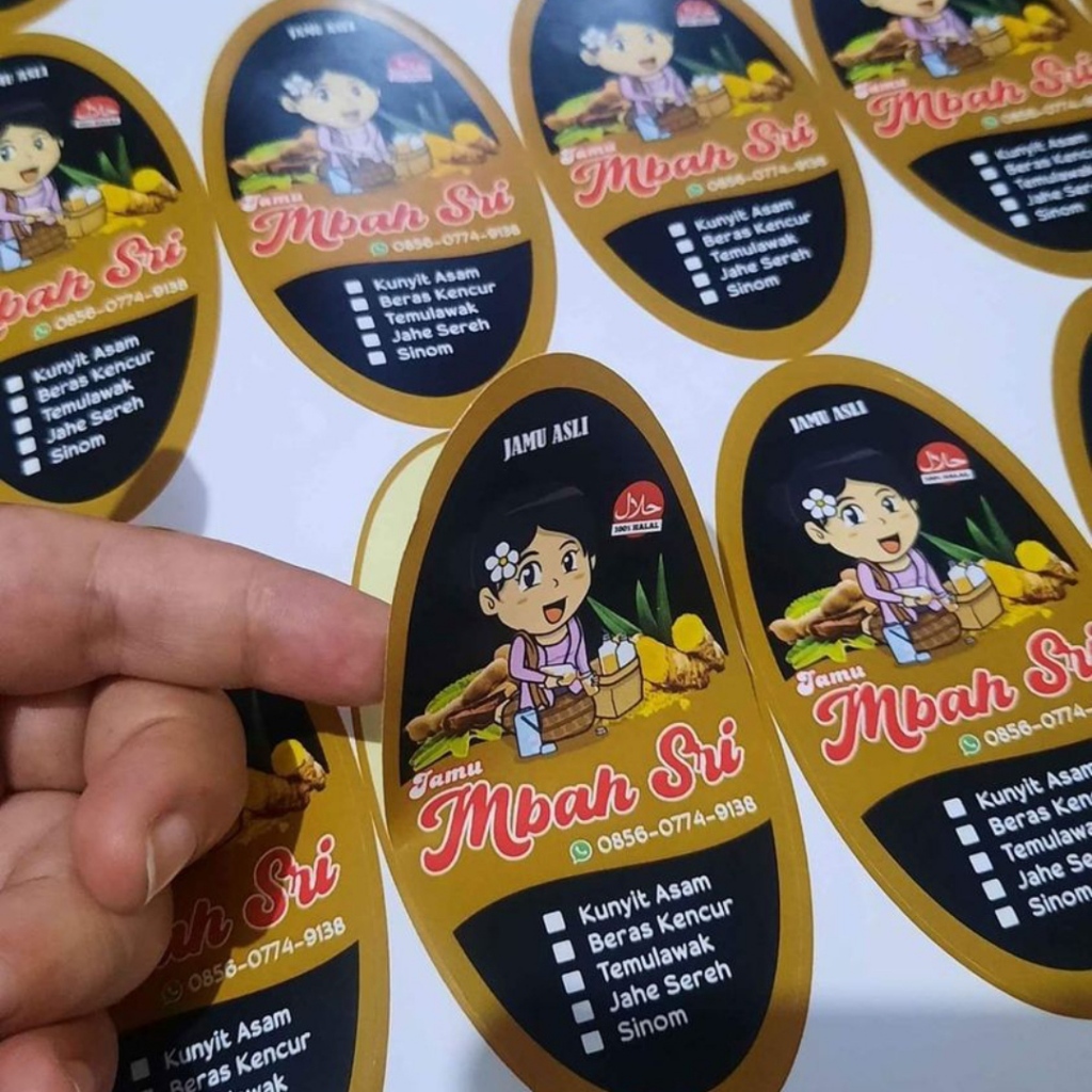 Waterproof A3+ Custom Pattern Round Box Sticker, Model Can Be Requested ...