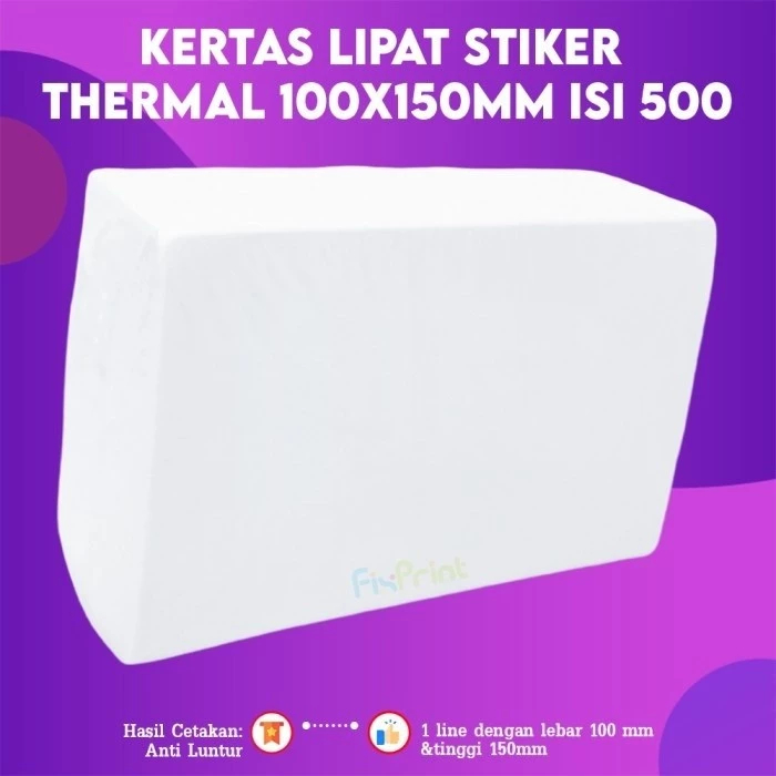 Thermal Roll Sticker Paper 100x150 78x100 Barcode Receipt Print Folded ...