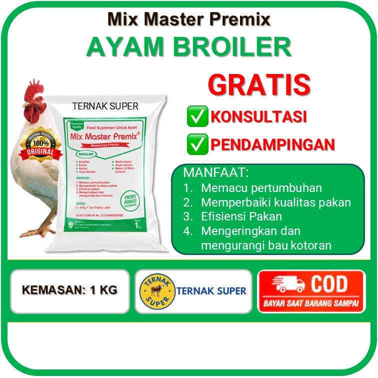 MIX MASTER PREMIX BROILER CHICKEN - FEED SUPPLEMENT FOR BROILER CHICKEN ...