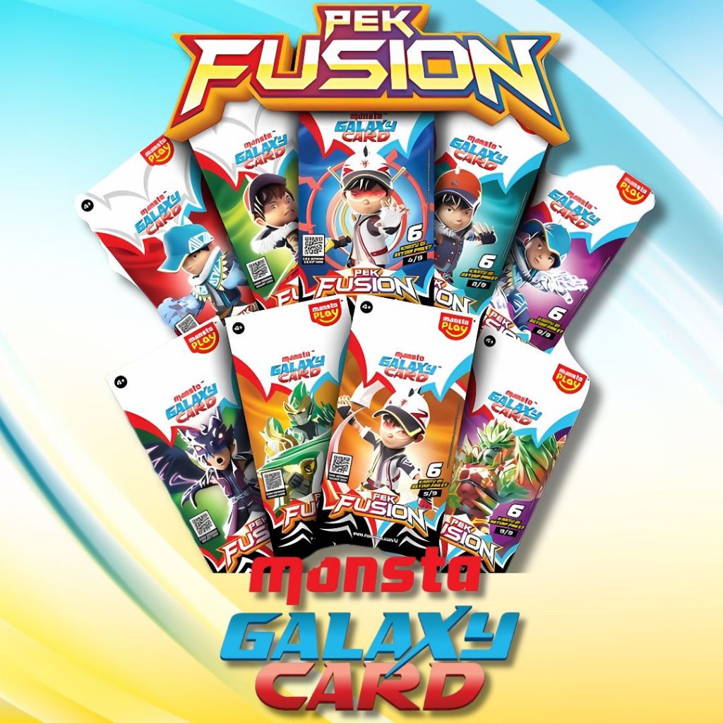 Boboiboy Galaxy Card pek fusion / Boboiboy TCG Card / TCG Boboiboy ...