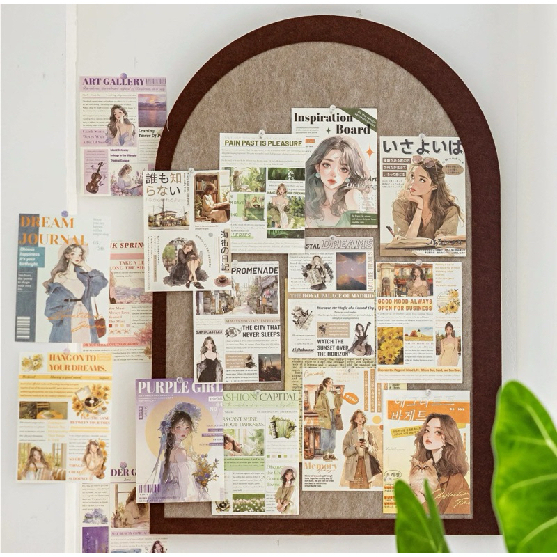 Sticker Pack This Life Pictorial Series Retro Girl Themed Sticker Book ...