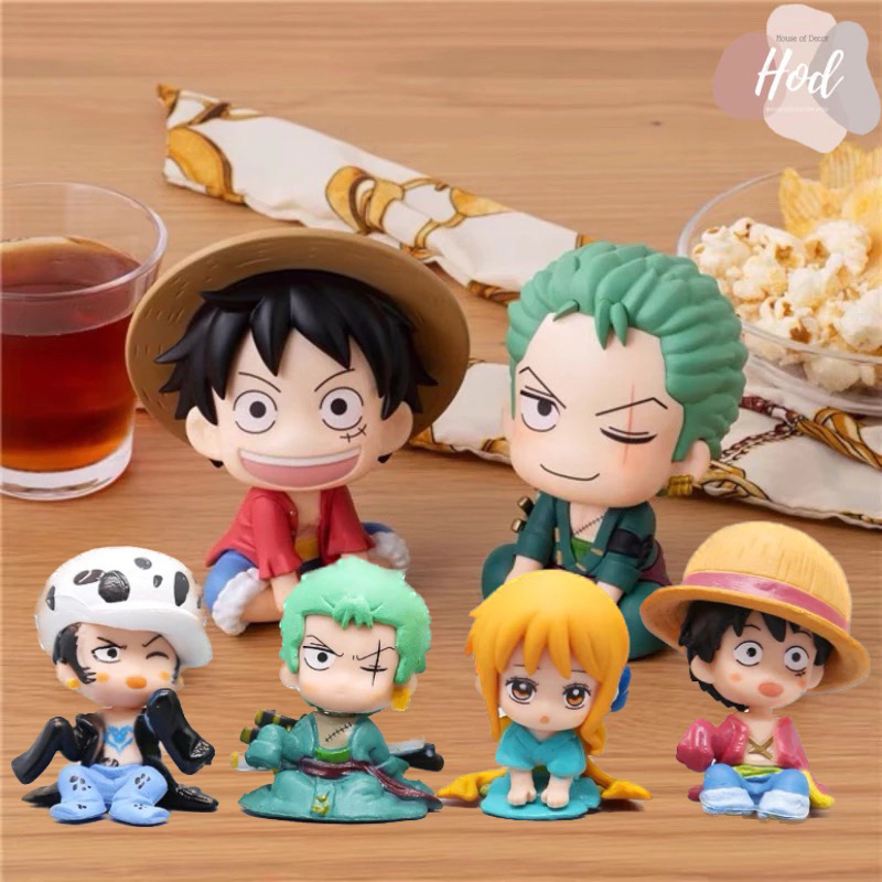 Topper Set One Piece Action Figure Luffi Zoro 1 Set Of 2 Onepiece Anime ...