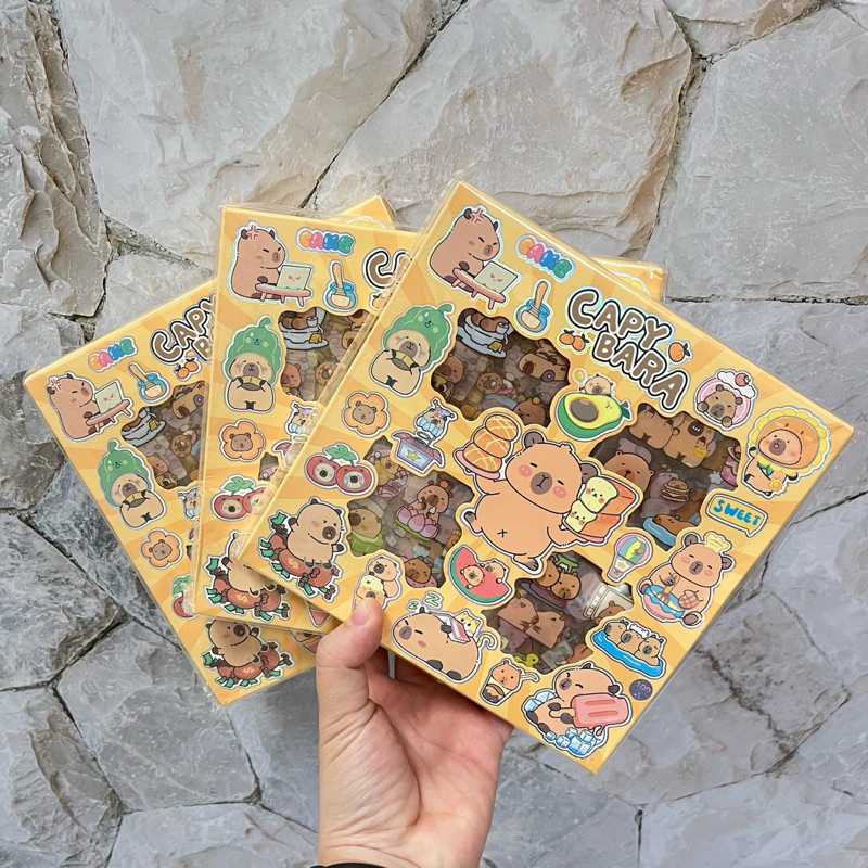 GANTUNGAN Sticker BOX SET CAPYBARA / SANRIO / CRYBABY / STITCH Cute ...