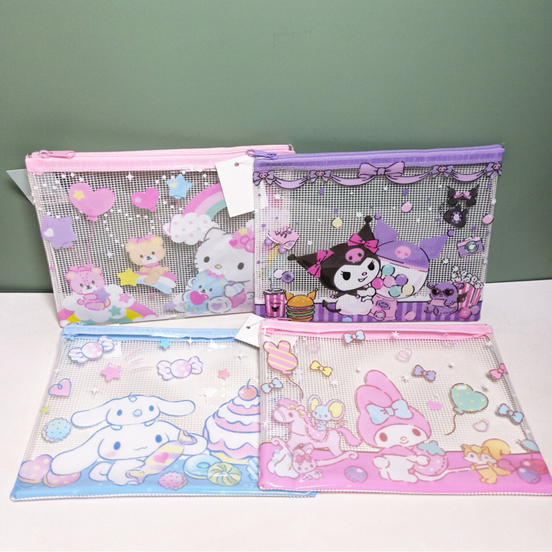 HELLOKITTY A5 San*rio Character Mica Mesh File Folder A5 kuromi melody ...