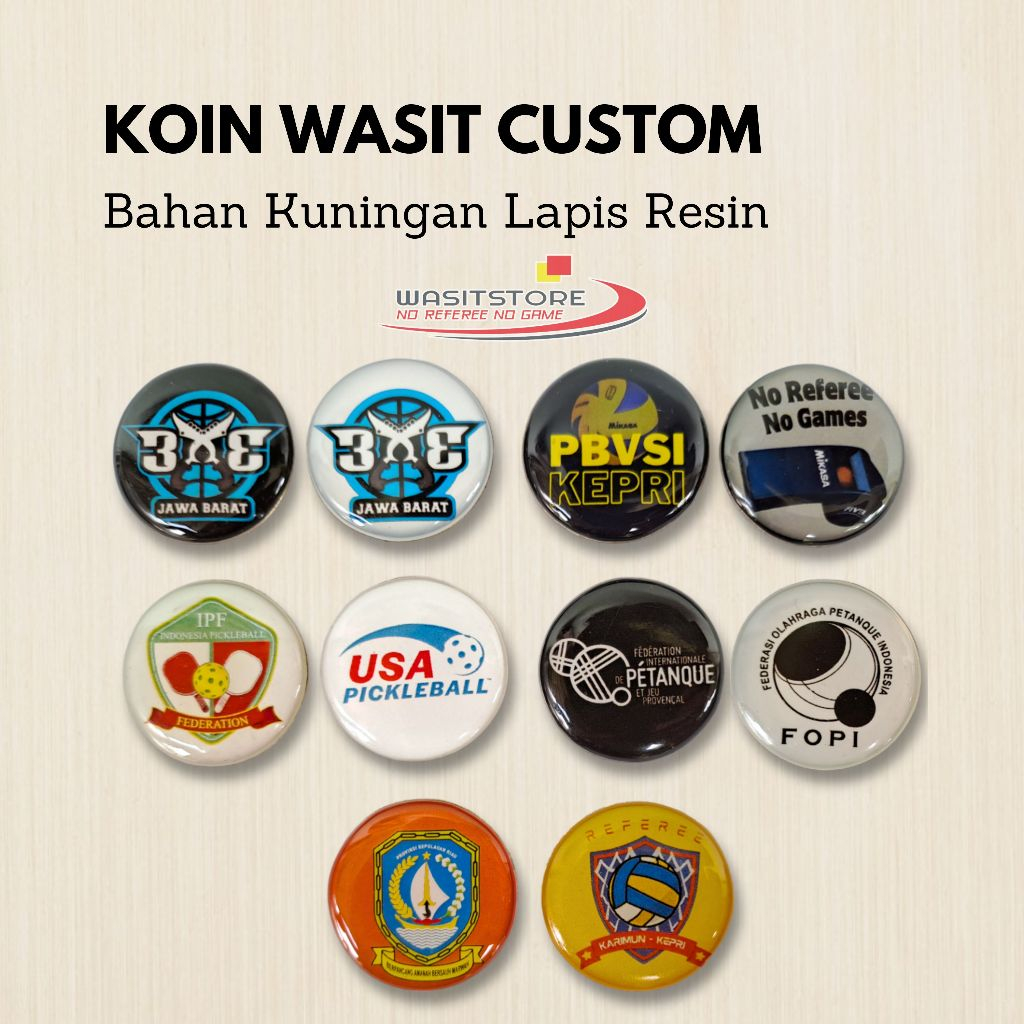 Custom REFEREE TOS COIN (FOPI, USA, KEPRI, AND OTHERS) | Shopee Singapore