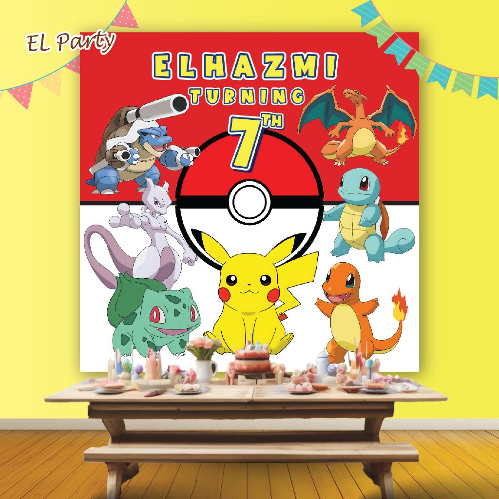 Pokemon Birthday Banner Birthday Banner Character Costume Background ...