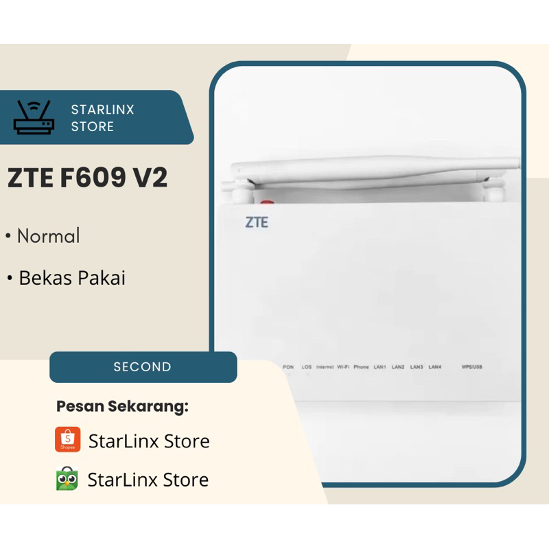 Gpon ONT ZTE F609 V2 | Shopee Singapore