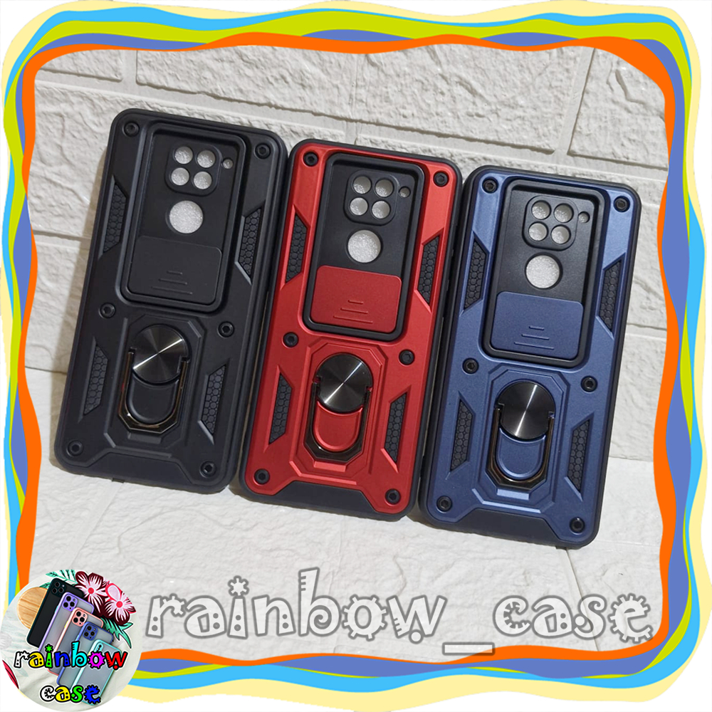 XIAOMI REDMI NOTE 9 CASE TRANSFORMER 2 IN 1 SLIDE CAMERA RINGSTAND ...