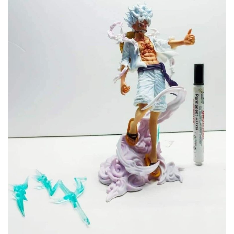 Luffy gear 5 action figure toy sun god luffy thumb one piece monkey d ...