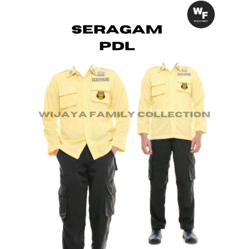 HITAM Latest pdl security guard uniform beige pdl uniform cream ...